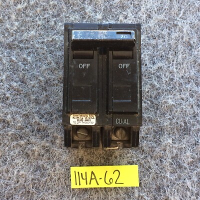 GE THQL2120 2 Pole 20 Amp Plug In Circuit Breaker 783164012910| eBay