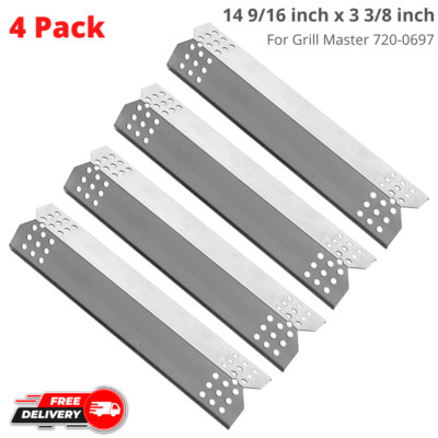 Parts For Grill Master BBQ Heat Shield Plate Tent Burner Cover Flame ...