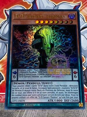 Carte YU GI OH D/D SAVANT THOMAS GFP2-FR078 | eBay