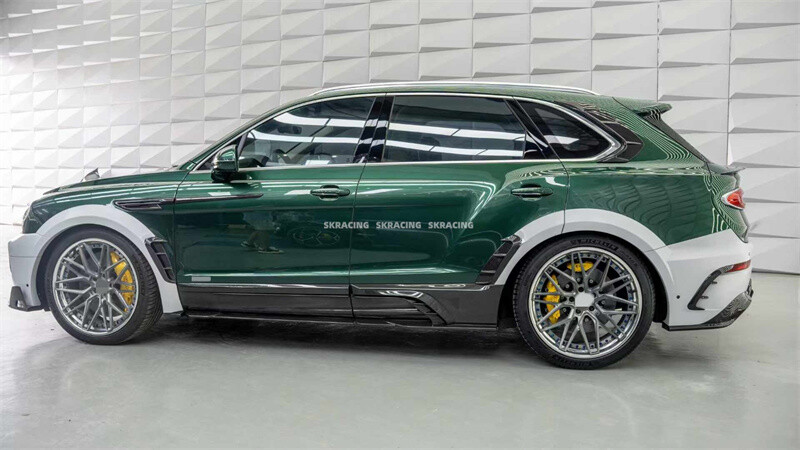 DRY CARBON BODY KITS FITS BENTLEY BENTAYGA FRONT LIP REAR DIFFUSER ...