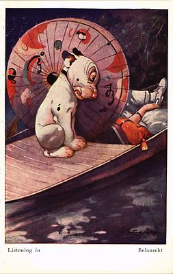 CPA AK Studdy BONZO dog No. XXII/1 LISTENING IN (305771) | eBay