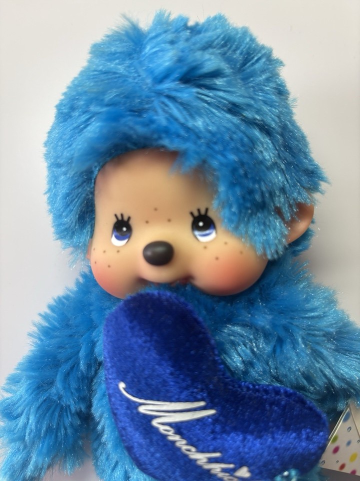 Authentic Blue Monchhichi Plush Doll Sekiguchi Retired | eBay