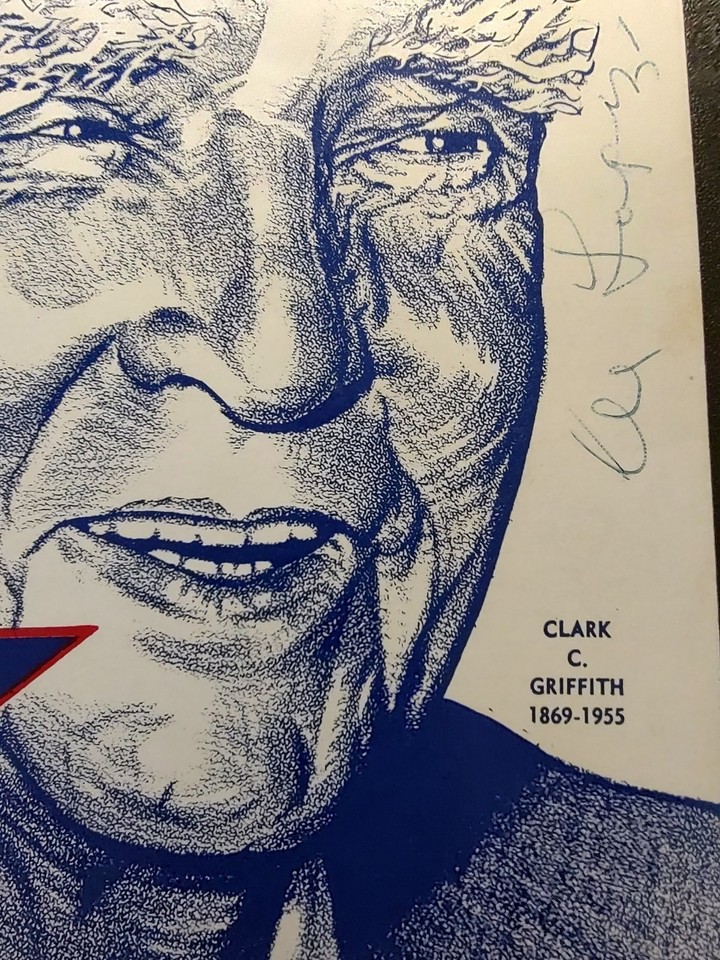1956 Program HOF signed auto Frank Robinson Rick Ferrell Walt Alston ...