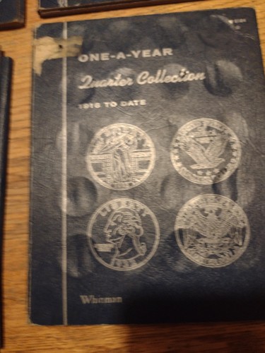Coin Albums For Collectors 9 Book Lot Penny Nickel Dime Quarter Half ...