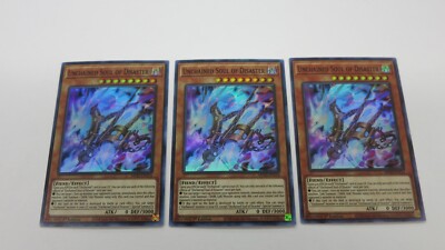 3x UNCHAINED SOUL OF DISASTER MP20-EN154 1ST EDITION SUPER YUGIOH NM ...