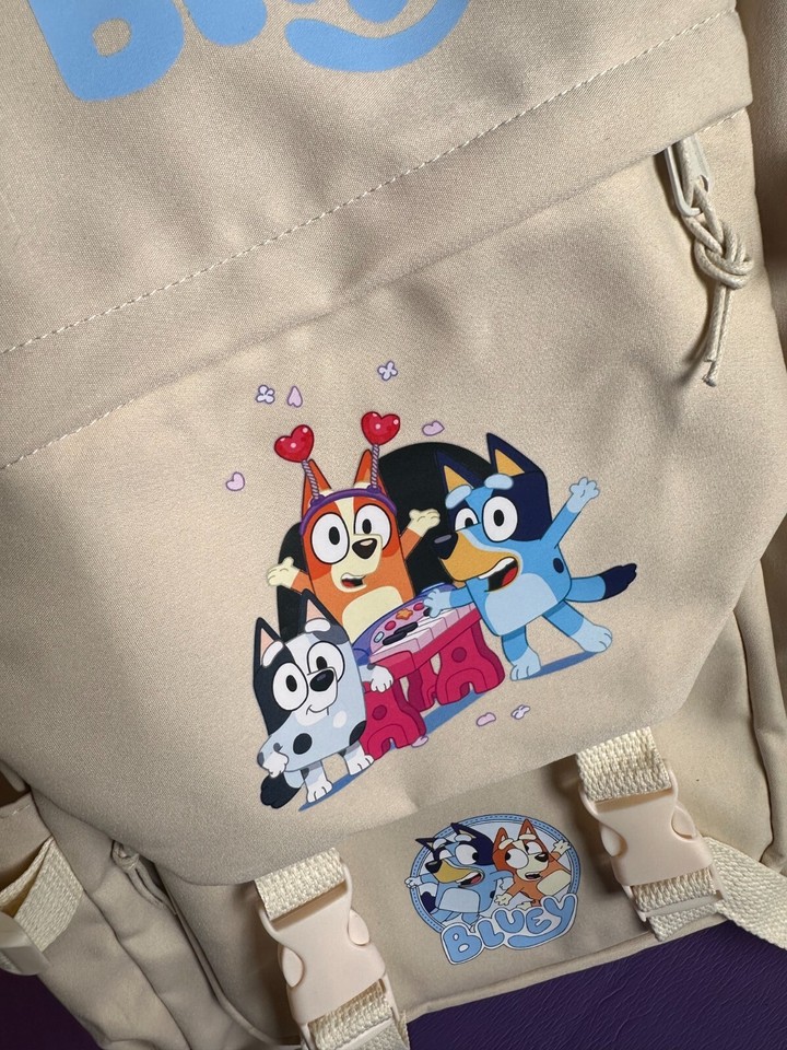 BLUEY Backpack High Capacity Shoulder Bag Student Knapsack Waterproof ...