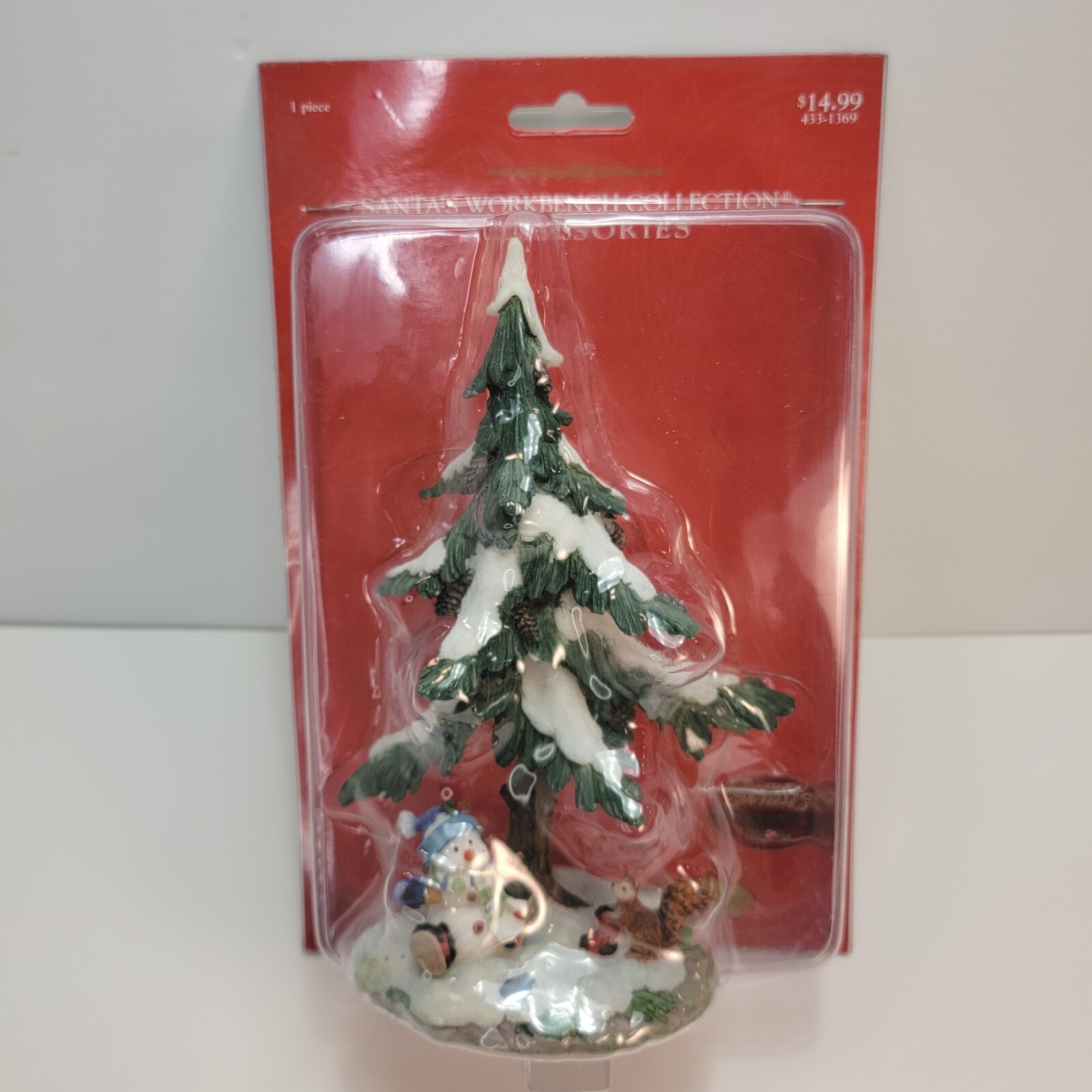 Santa's Workbench Christmas Village Accessories Tree Snow Snowman ...