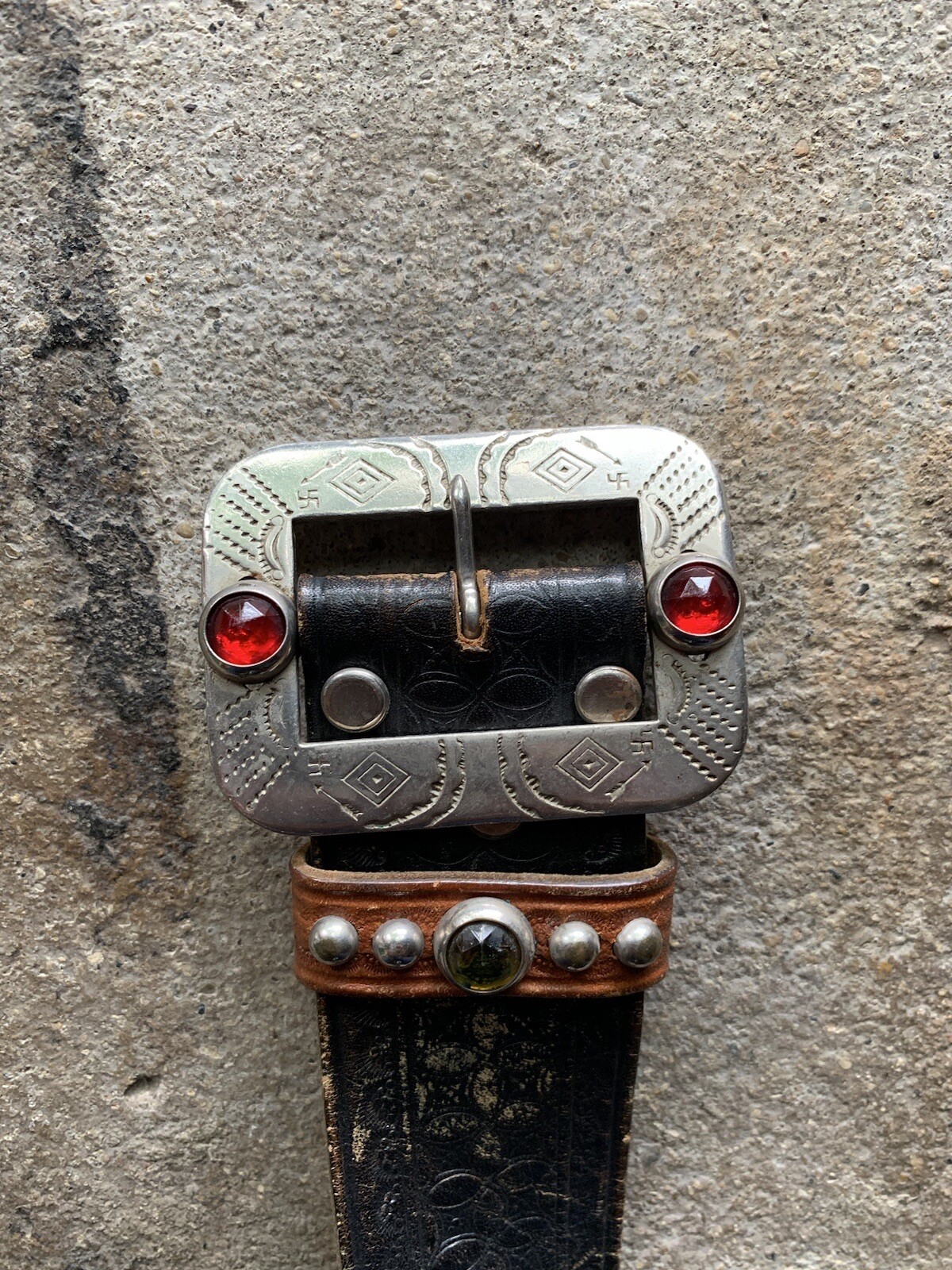 1930’s 40’s Montgomery Ward JEWELED STUDDED MOTORCYCL… - Gem