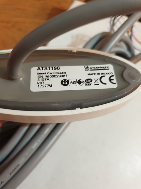 Aritech ATS1190 ATS Smart Card Reader With Output And RTE for sale ...