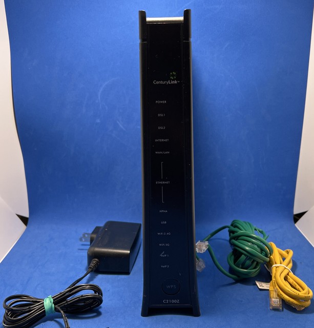 CenturyLink ZyXEL Vdsl2 Modem C2100Z Wireless 802.11ac WiFi Router for ...