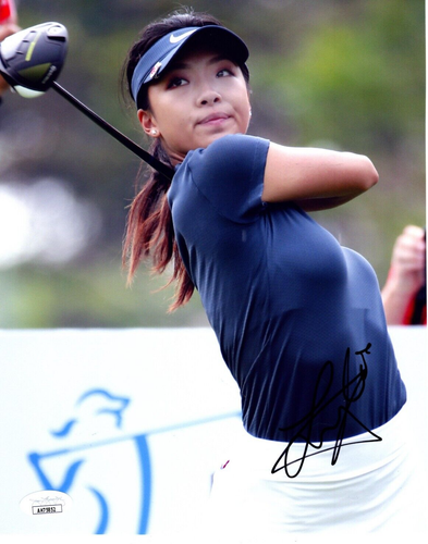 Muni He LPGA star signed autograph 8x10 golf photo China Lily He SEXY ...