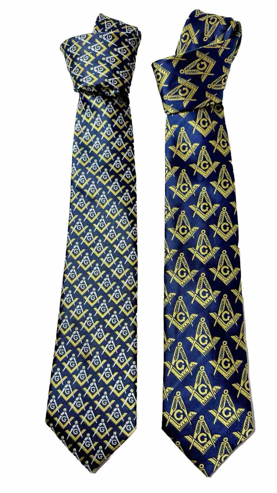 Masonic Ties 2 Piece Set ,Mason logo,symbols,lodge,de… - Gem