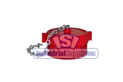 Fire Hose Hydrant Plug and Chain | 1-1/2" Male NST/NH | Polycarbonate ...