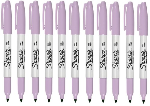 Sharpie Fine Permanent Marker Pen Lavender Mica 12 Pack | eBay