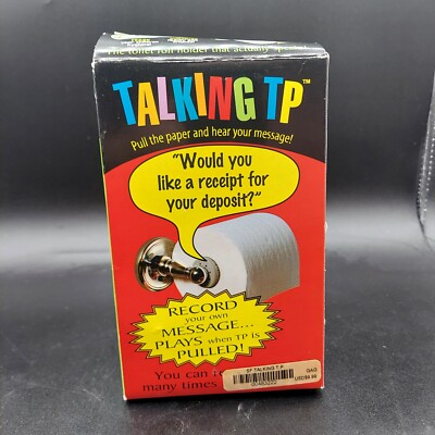NEW Talking Toilet Paper TP Spindle Recordable Pull Paper bathroom Joke ...