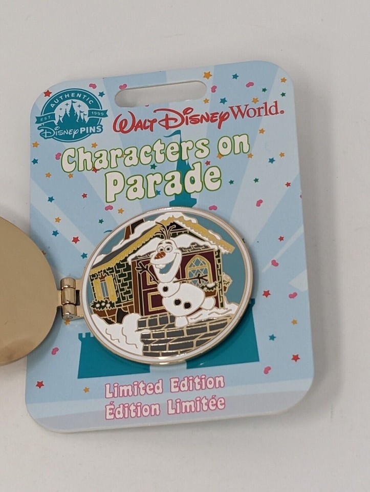 Olaf Frozen Walt Disney World Characters On Parade Disney Hinged LE Pin ...