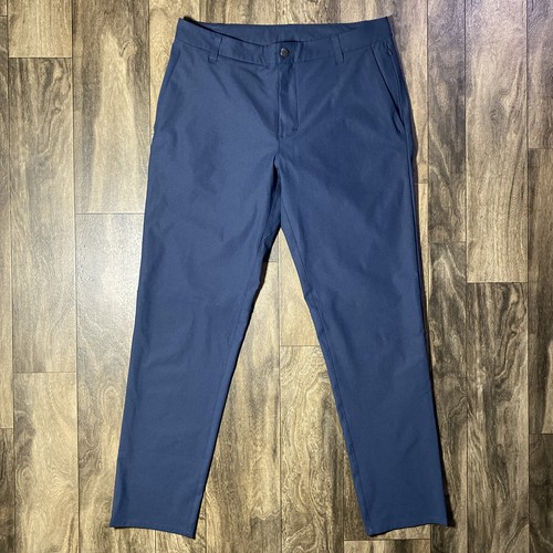 Lululemon Commission Pant Warpstreme Men's Size 33 Navy Blue ABC ...