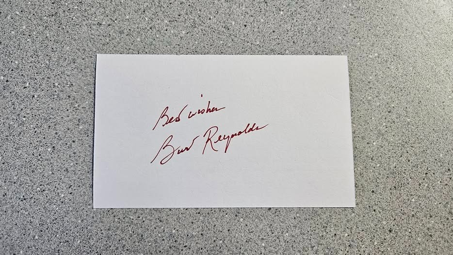 BURT REYNOLDS SIGNED 3x5 INDEX CARD AUTOGRAPH - GUNSMOKE | eBay