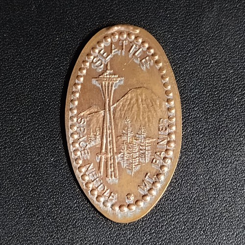 Seattle Space Needle Mt Ranier - Press Coin Elongated Penny Souvenir | eBay