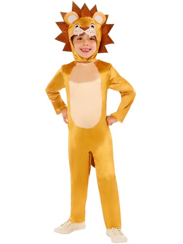 Kids Lion Costume Boys Girls Unisex Jungle Animal Halloween Book Week ...