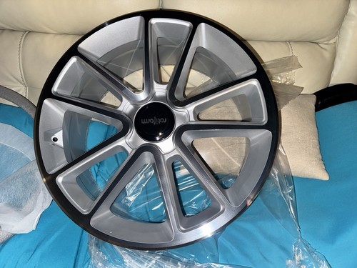 21x9.5 Rotiform R192 BTL Gloss Silver With Machined Face Wheel 5x112 ...
