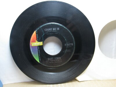 Old 45 RPM Record - Liberty F-55778 - Gary Lewis - Count Me In / Little ...