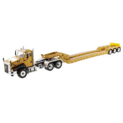 1/50 CAT Caterpillar CT660 Truck with Lowboy Trailer, Diecast Masters ...