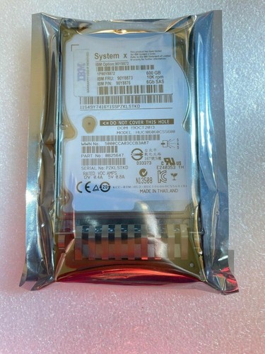 90Y8872 90Y8873 90Y8876 IBM 600GB 10K RPM 6Gb/s 2.5" SAS Hard Drive W ...