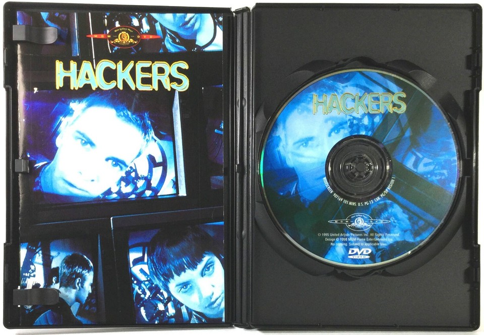 Hackers (DVD, 1995, Widescreen) Angelina Jolie Lorraine Bracco ...