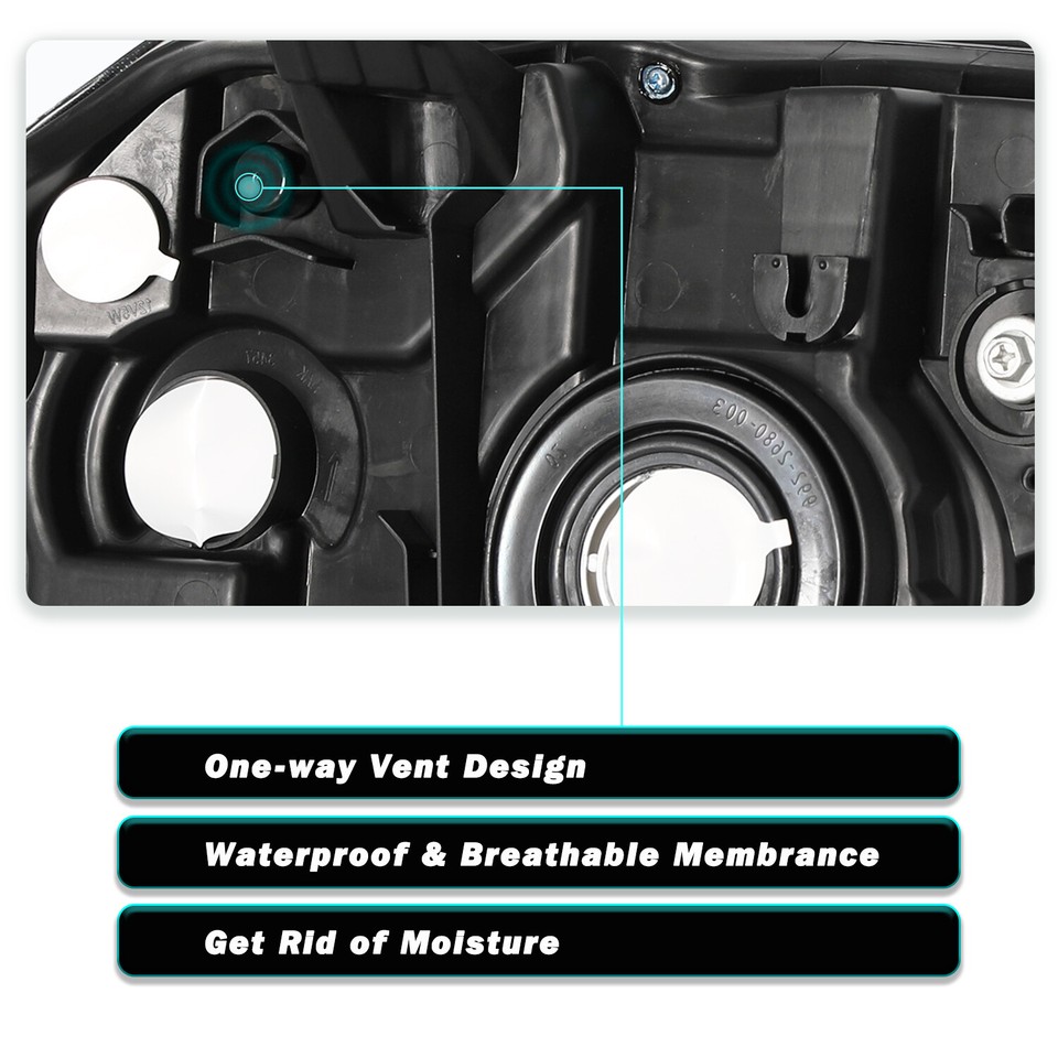 For 2009 2010 2011 Honda Pilot 4Dr Chrome Headlights Amber Corner ...