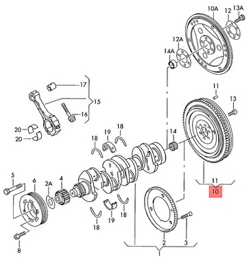 Genuine AUDI SEAT A4 S4 Cabrio quattro A6 Avant S6 A6L Flywheel ...