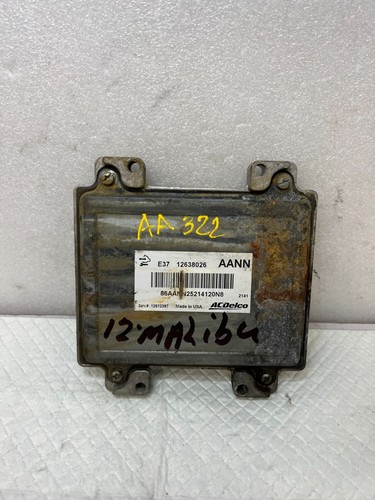 2012 CHEVY MALIBU Engine Control Module ECM ECU0 12638026 OEM (AA 322 ...