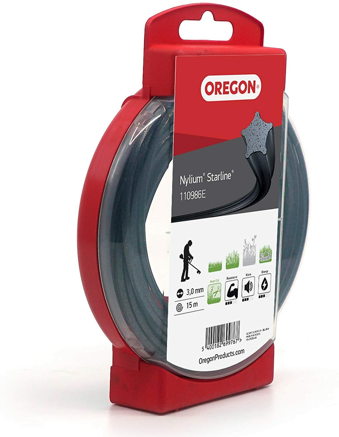 OREGON NYLIUM STARLINE cutting line 3mm x 15 metre strimmer trimmer ...