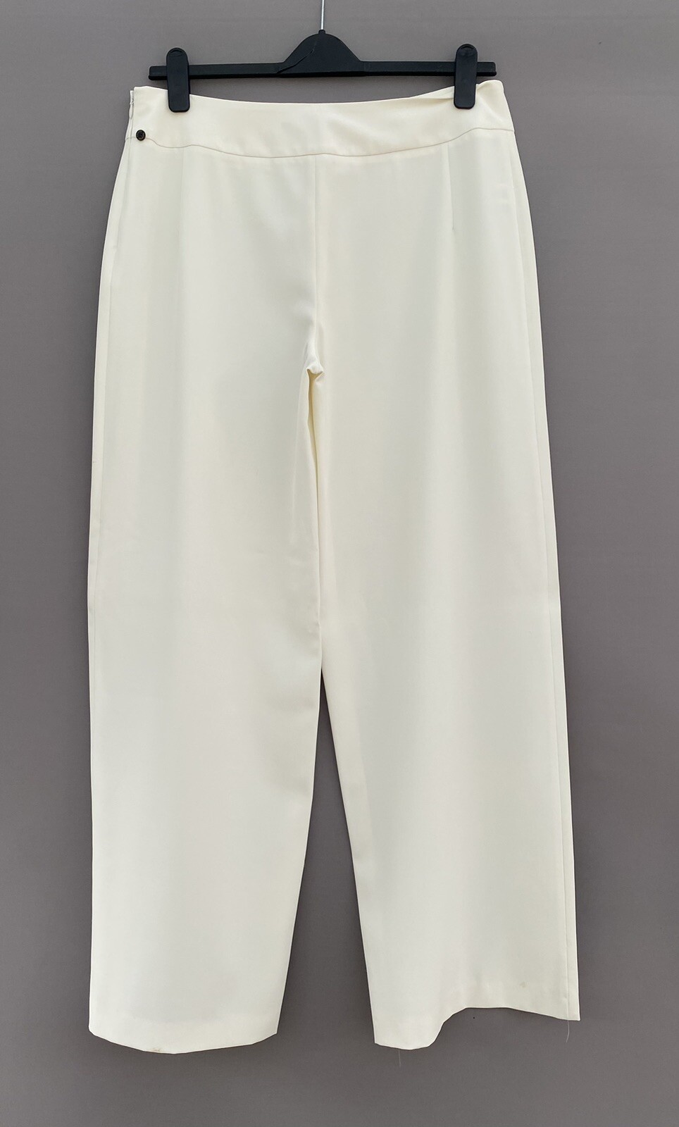 ISCHIKO Oska Wide Leg White Trousers Palazzo Pants Li… - Gem