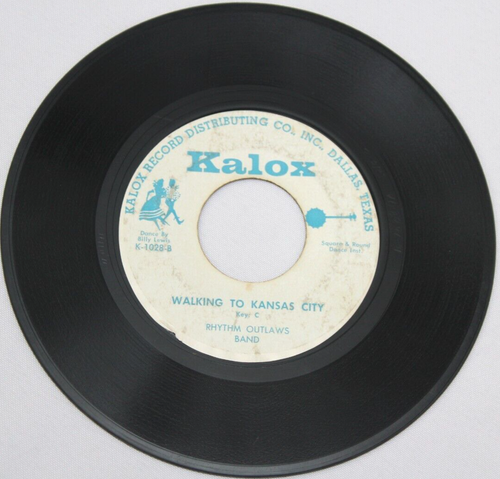 RHYTHM OUTLAWS BAND WALKING TO KANSAS CITY 45 7" RECORD KALOX (K-1028 ...
