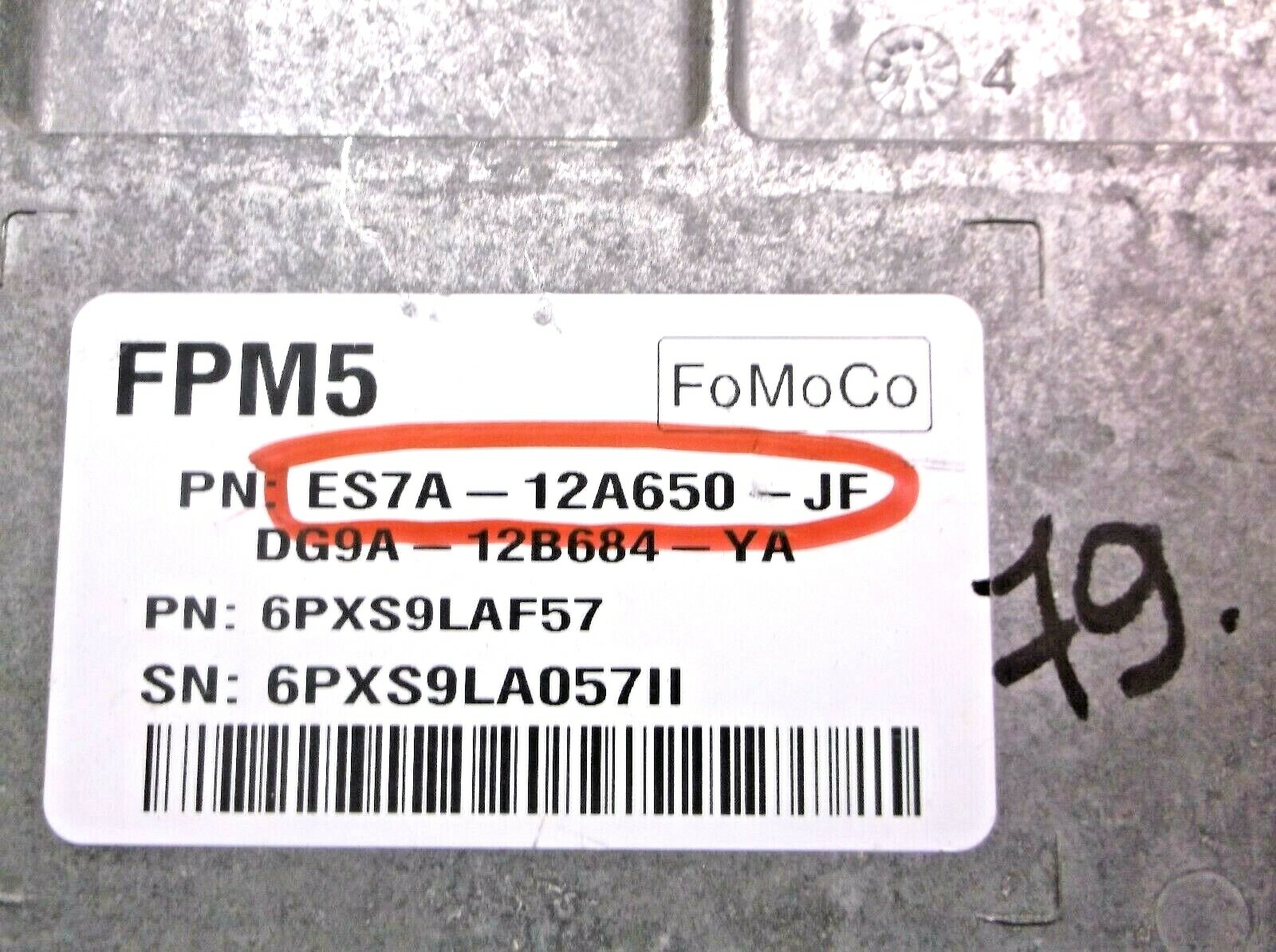 14-15 FORD FUSION/ 2.5L/ AUTOMATIC ENGINE CONTROL COMPUTER..ECU..ECM ...