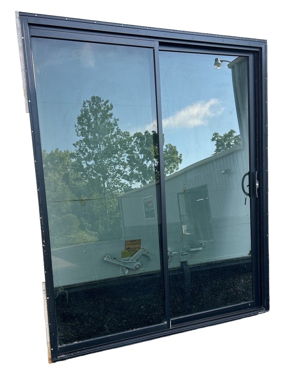 LCI 7500 RV Camper Toy Hauler Garage Sliding Black Glass Patio Door ...
