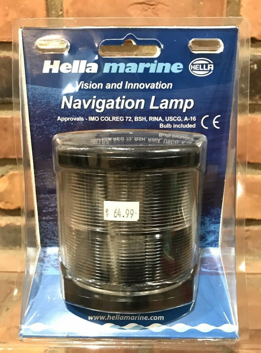 2984305 HELLA Marine Masthead Navigation Light Incandescent 3nm Black ...