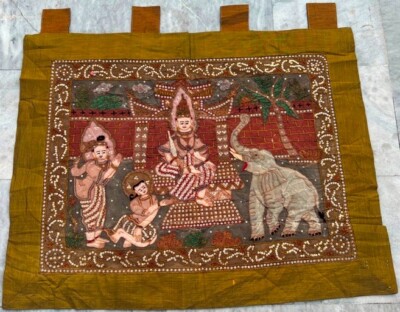 2X3 Indian Vintage Applique Work Tapestry Authentic Décor Tapestry/Wall ...