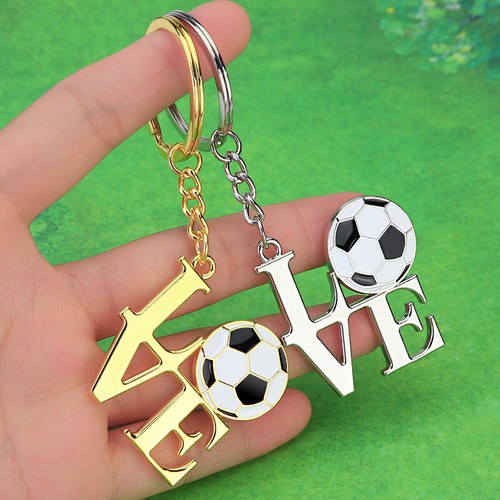 2024 New European Cup Metal Football Keychain Gold Or Silver Fans ...