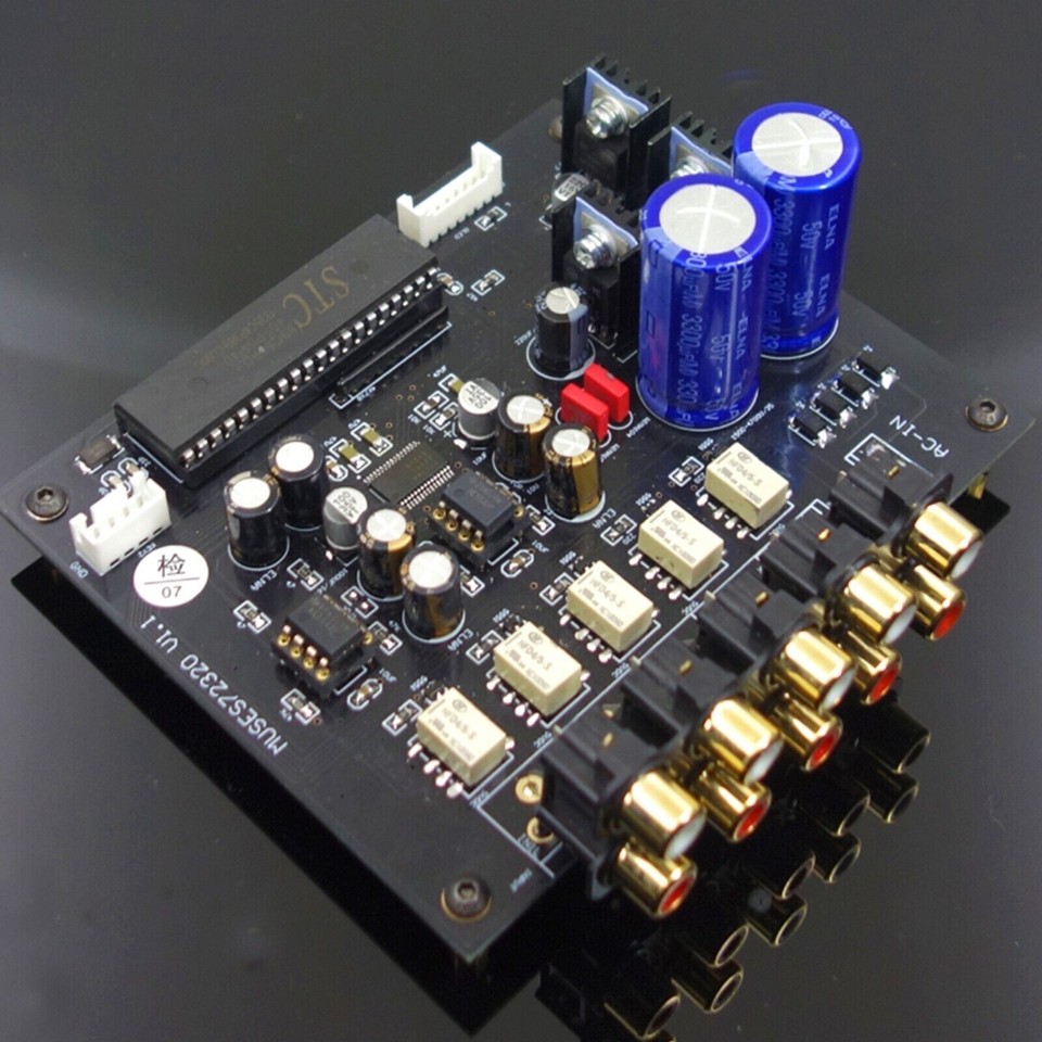 1pc F12 MUSES72320 Preamplifier Board Volume Control + IR Remote ...