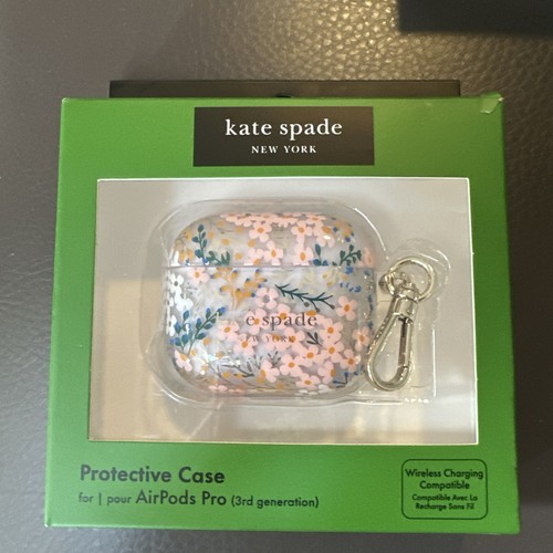 Kate Spade AirPod Pro Case Clear Floral Generation 3 | eBay