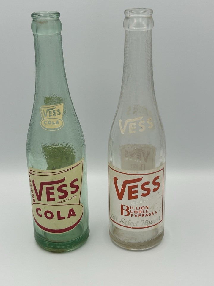 Vintage Vess Cola Glass Bottle 2 bottles | eBay UK
