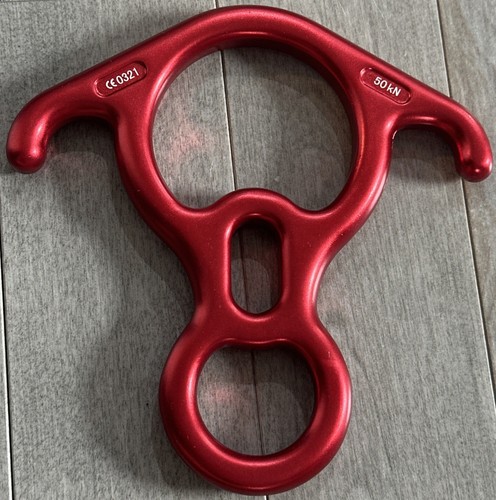 50KN Aluminum Climb Figure 8 Descender Rigging Plate Rappel Gear, New ...