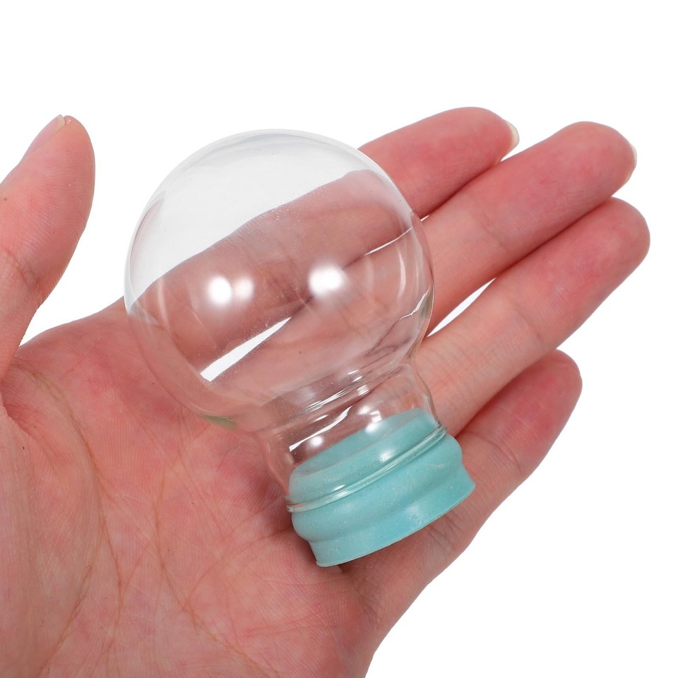 VOSAREA Clear Glass Snow Globe Fillable DIY Snow Globe Ornaments with ...