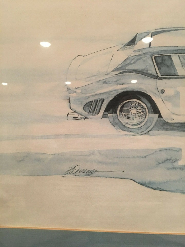 CHUCK QUEENER FERRARI GTO # 14 WATERCOLOR ARTIST SPECIALIZING IN ...