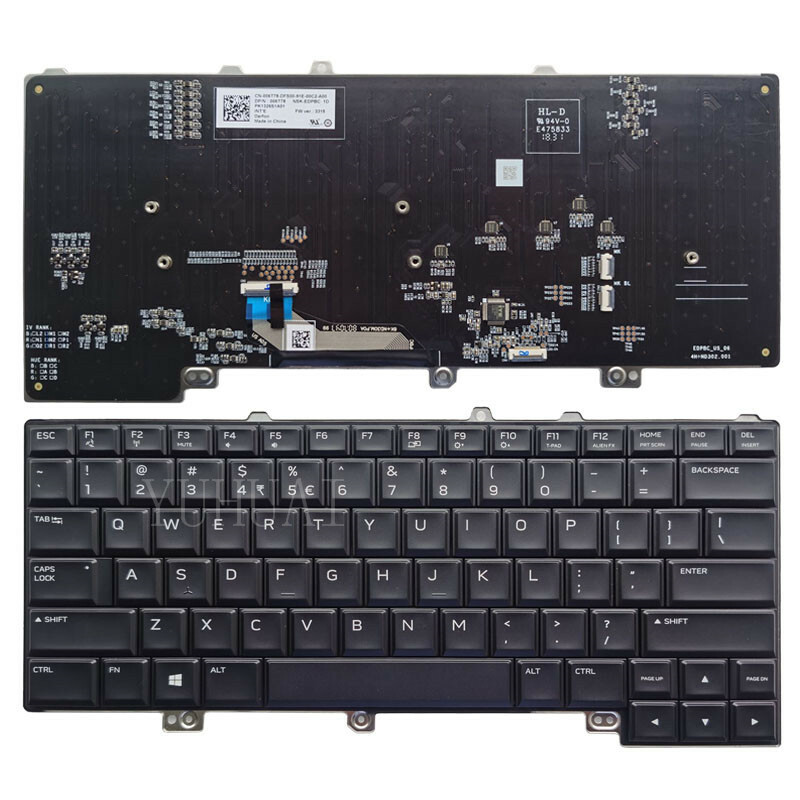 Genuine FOR Dell Alienware 15 R4 RGB Laptop US Backlit Keyboard DG2JY ...