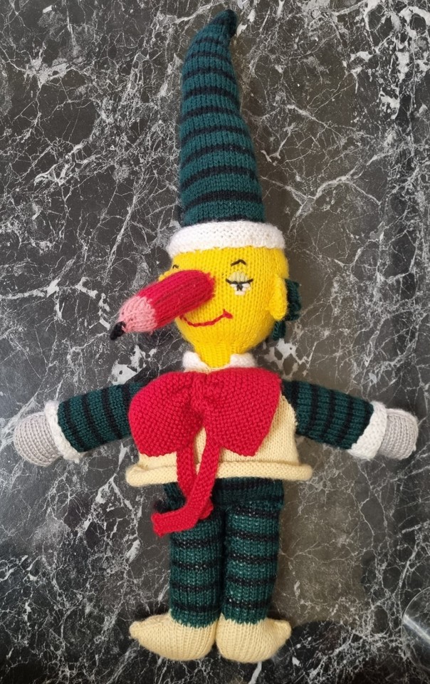 Mr Squiggle Knitted Plush Doll Figure Hand-made ABC Australian ...