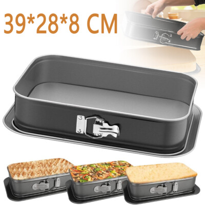 Springform Kuchenbackform anthrazit Kastenform Springform Flachboden ...