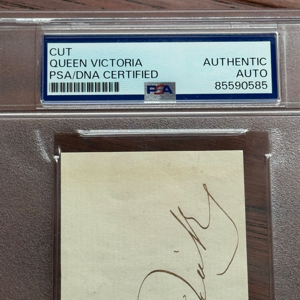 QUEEN VICTORIA * PSA * Autograph "APPROVED" Cut Signature Signed as ...